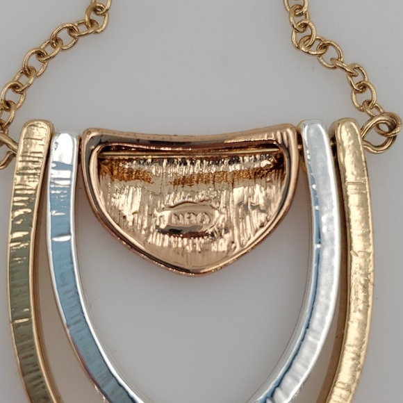 NRO | Jewelry | Nro Gold Silver Tone Modernist Necklace | Poshmark